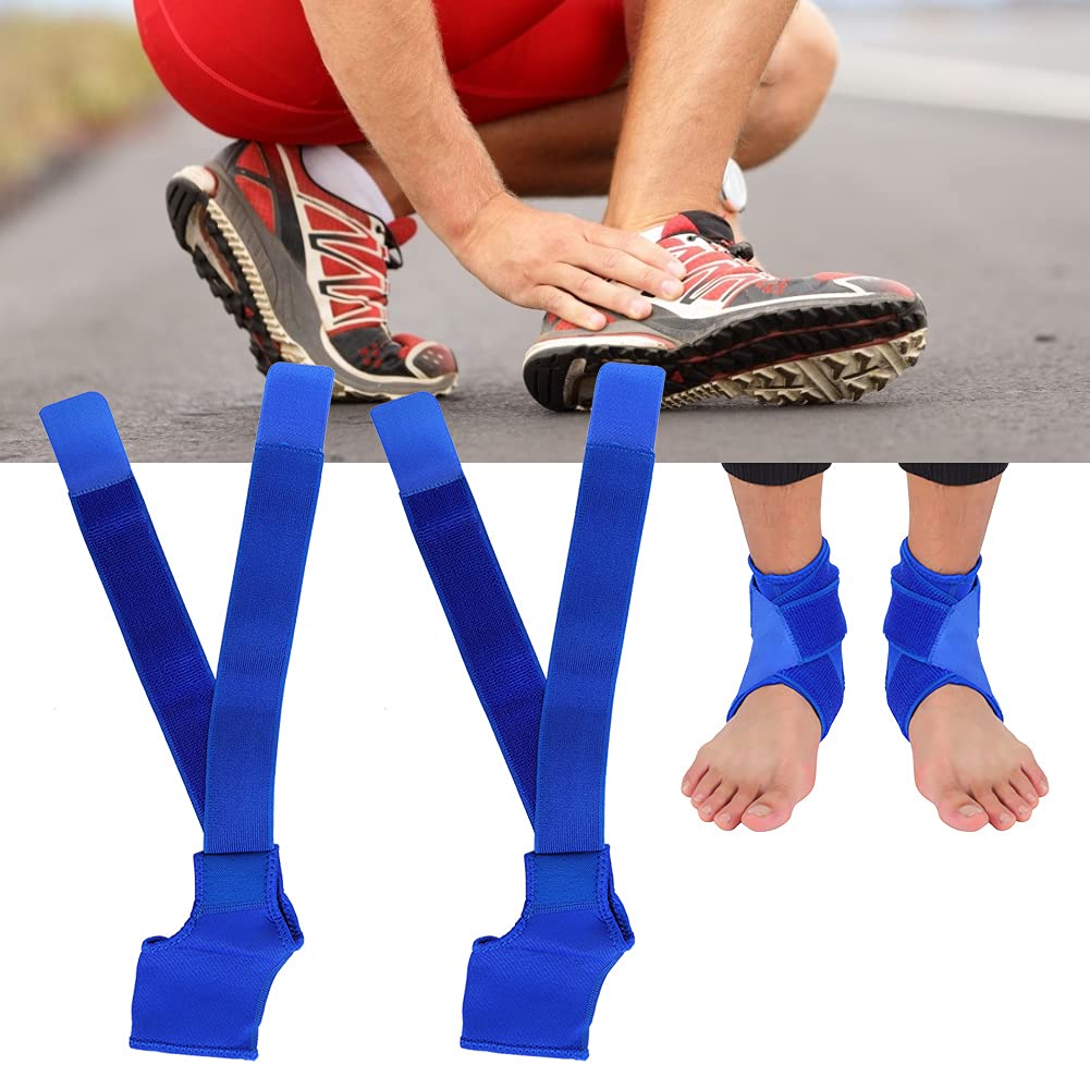 Ankle Brace, High Elasticity Blue Ankle Support, Durable 1 Pair Protect Ankles for Prevent Sports Injuries
