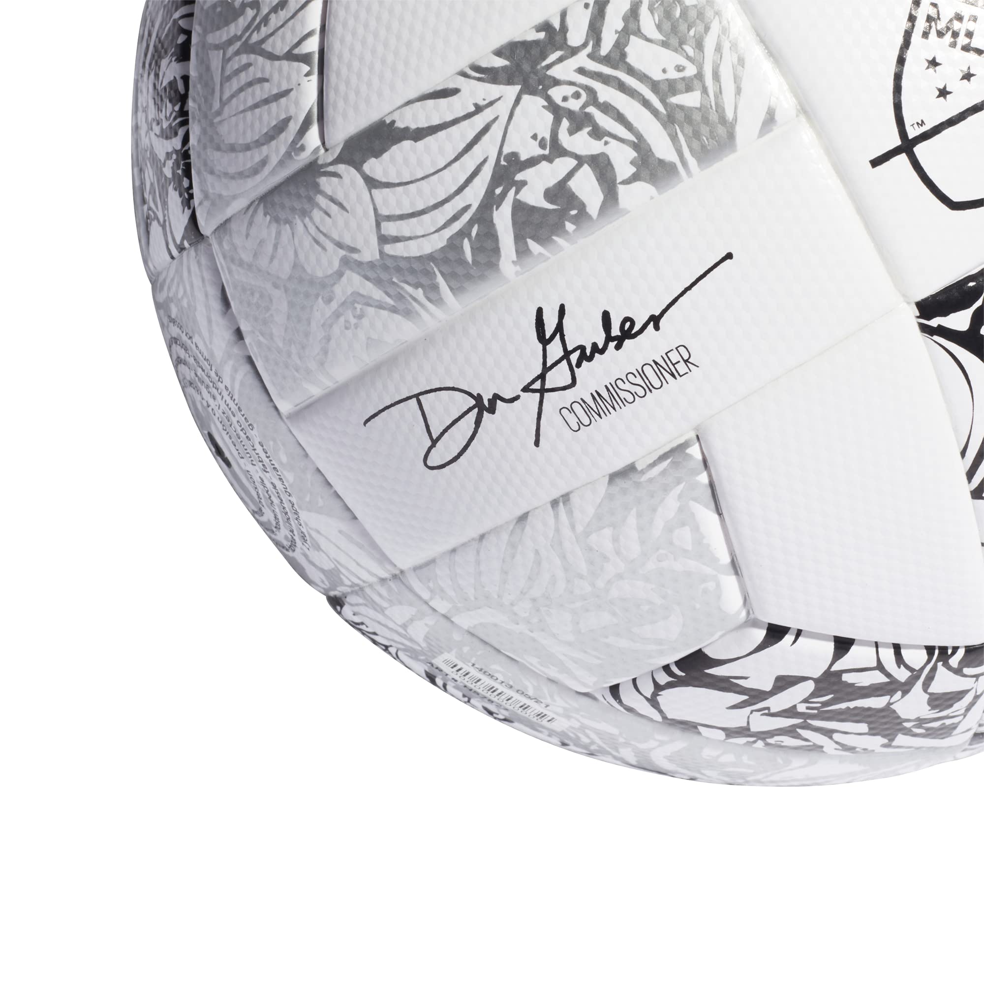 adidas Unisex-Adult MLS League Nativo Ball, White/Black/Iron Metallic, 5