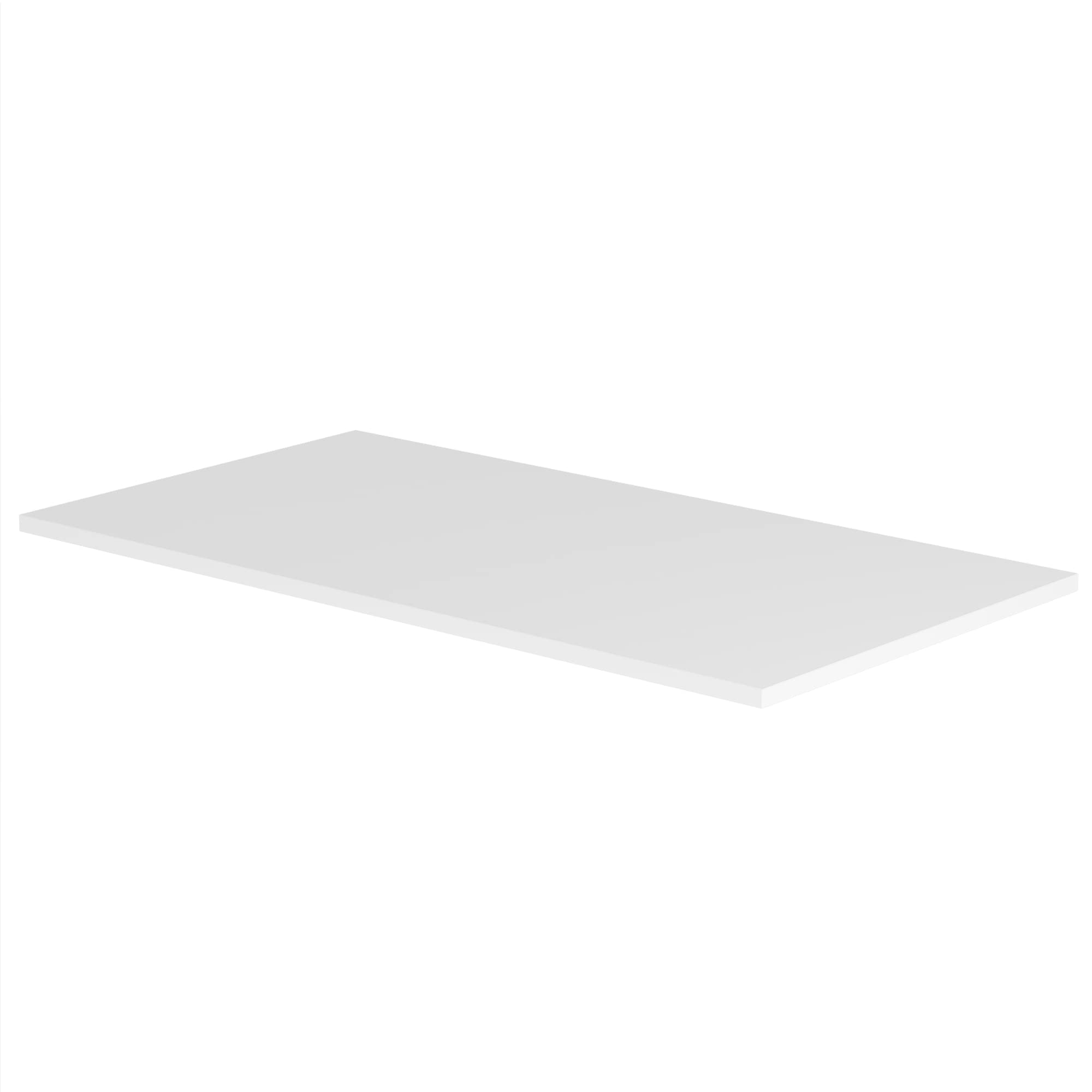 ALFA BUSINESS 55" x 28" Universal Table Top, Solid One Piece Wooden Desktop, Tabletop for Standard & Sit to Stand Desk Frame, Counter Top for Home or Office, White
