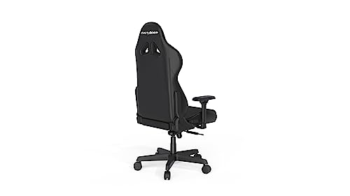 DXRacer Gaming Chair with 4D Armrest, Premium PVC Leather Racing Office Computer Recliner with Ergonomic Headrest and Lumbar Support, Black
