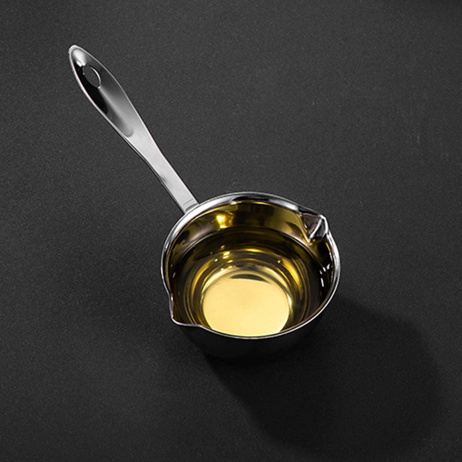 Butter Warmer Pot, Mini Stainless Steel All in One Pot, Flat Induction Bottom Small Saucepan, Cooking Tool For Milk Butter Warmer(300ML)