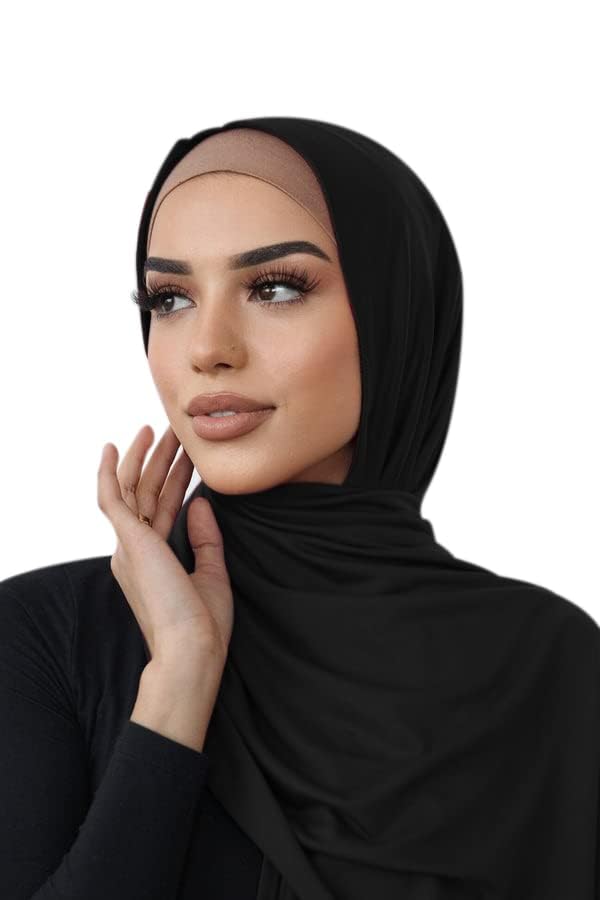 ANKOMINA Women Soft Cotton Muslim Jersey Hijab Head Wrap Scarves Fashion Long Scarf Shawls