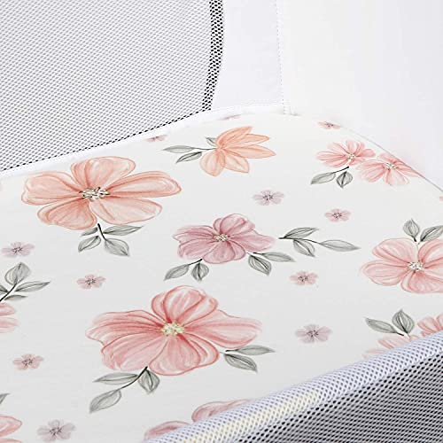 Mika Micky Fitted Sheet for Bedside Crib (Flora)¡