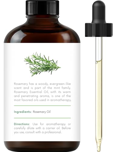 Rosemary Essential Oil - Huge 4 Fl Oz - 100% Pure and Natural - Premium Grade Essential Oil for Diffuser and Aromatherapy