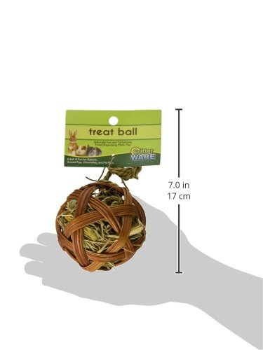 Ware Manufacturing (4 Pack) Willow Edible Small Pet Ball Chew Treat, 4-Inch