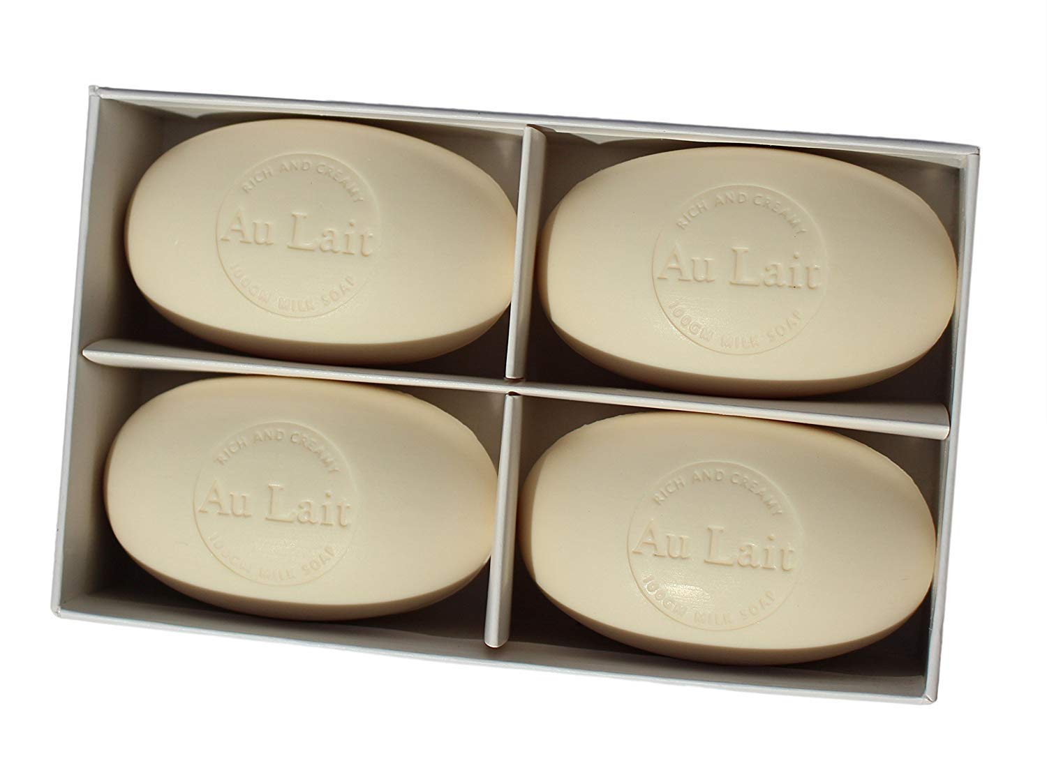 The Scottish Fine Soaps Company Au Lait Milk Soaps (4 x 100g)