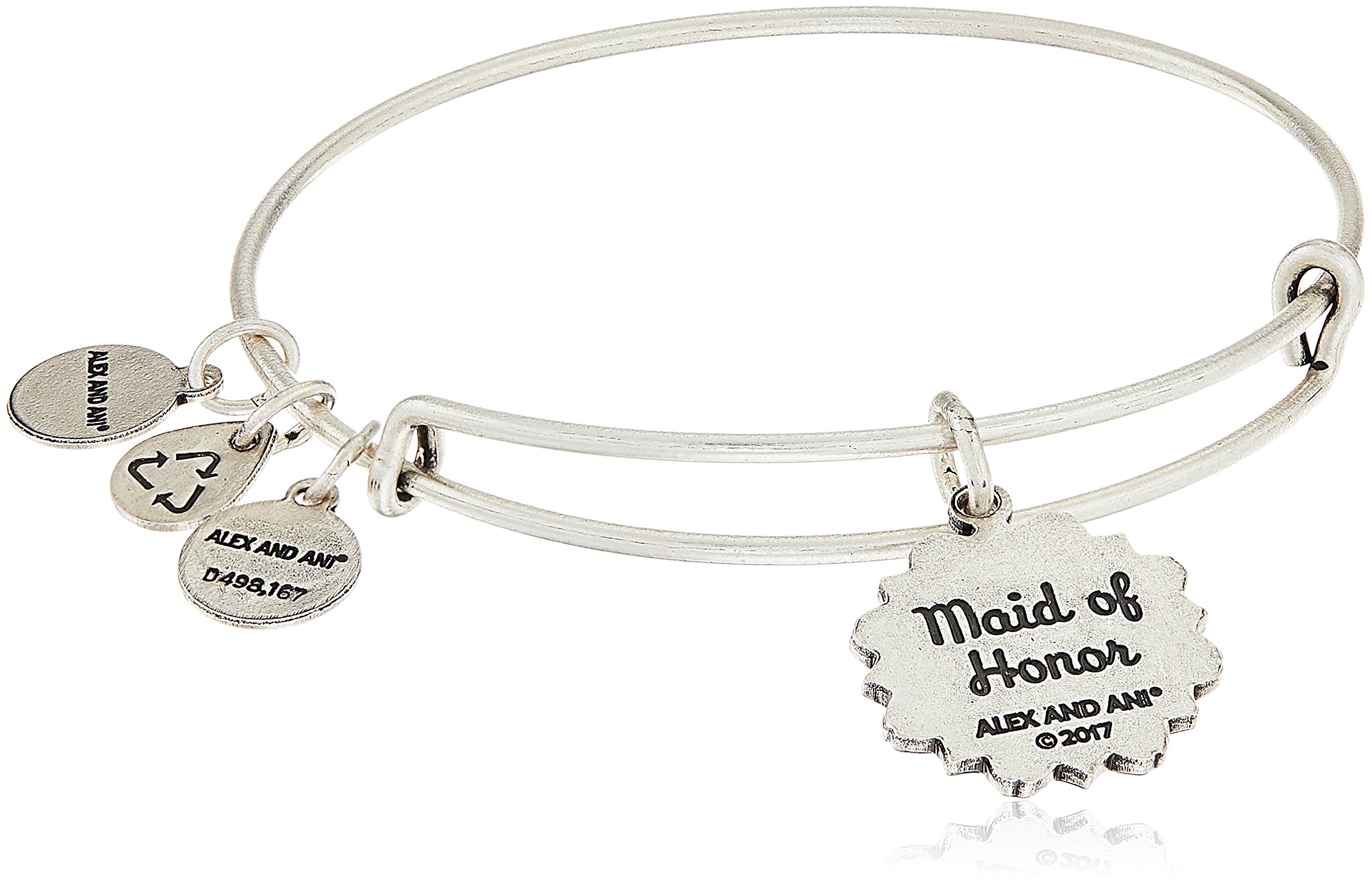 Alex and Ani Maid of Honor Rafaelian Silver Bangle Bracelet