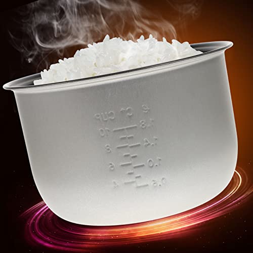 Healeved Rice Cooker 10 Cup Rice Cooker Inner Pot Rice Cooker Replace Liner Nonstick Cooking Pot Inner,4.5Qt Aroma Rice Cooker