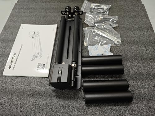 ATOMSTACK R2 V2 Laser Rotary Roller Laser Engraver Multi-Function Compatible with A6 A12 A24 Pro/Ultra Laser Engraver Roller Rotator Y-axis Rotary Engraving Module for Cylindrical Objects Bottles Cups