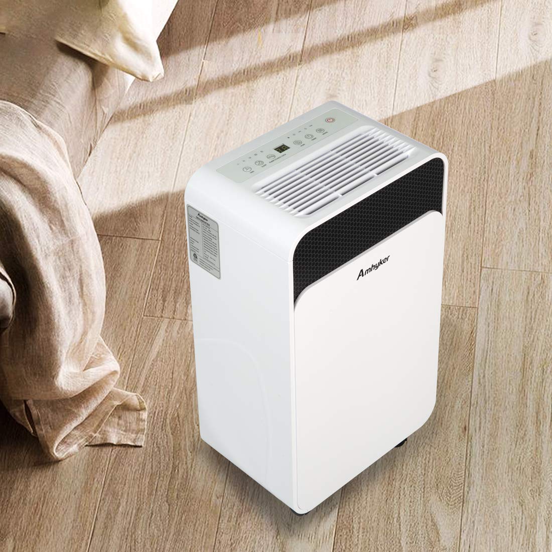 Amhyker 30pint Dehumidifiers for Home Basements, Bedroom, Kitchen, Bathroom,4 Gallons/Day Intelligent Humidity Control for Space Up to 1000 Sq Ft