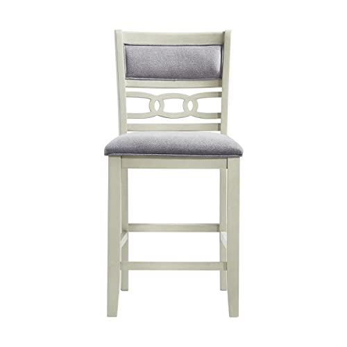 Picket House Furnishings Taylor Counter Height Side Chair Set in Bisque