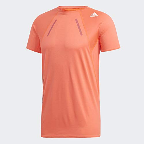 adidas Men's HEAT.RDY Tee Solar Red Small