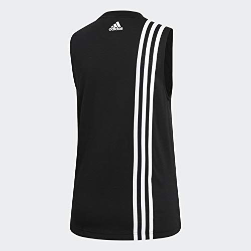 adidas Women's Must Haves 3-Stripes Tank Black/White Small
