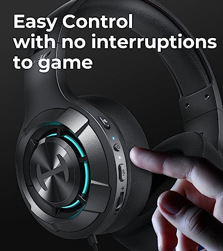 HECATE by Edifier G30 II Wired Gaming Headset, 7.1 Virtual Surround Sound Gaming Headphones with Detachable Noise Cancelling Microphone for PC/MAC/PS4/PS5, RGB Lighting