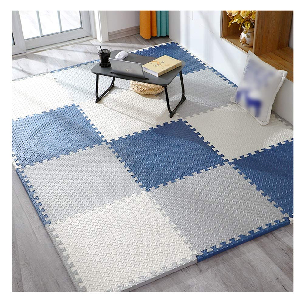 ALGFree Baby Children Play Mat Foam Modern Bedroom Gaming Room Interlocking Floors Puzzle Floor Tiles, 4 Colors (Color : B, Size : 60x60x1.2cm-8pcs)
