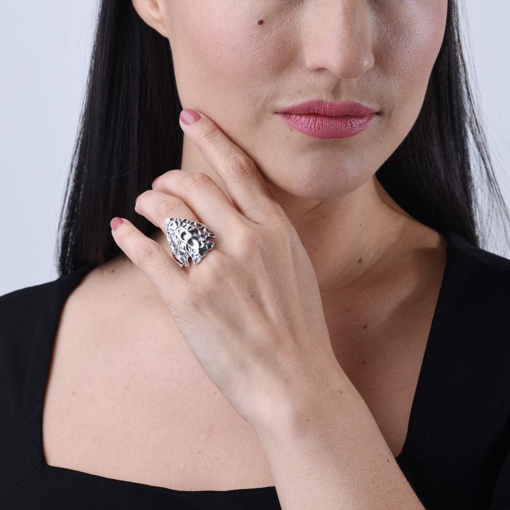 American West Sterling Silver His and Hers Arrowhead Design Ring Size 5