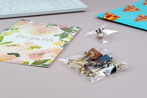 Pack It Chic - 4β X 6β (1000 Pack) Clear Resealable Polypropylene Bags - Fits 4X6 Prints, Photos, A1 Cards, Envelopes - Self Seal