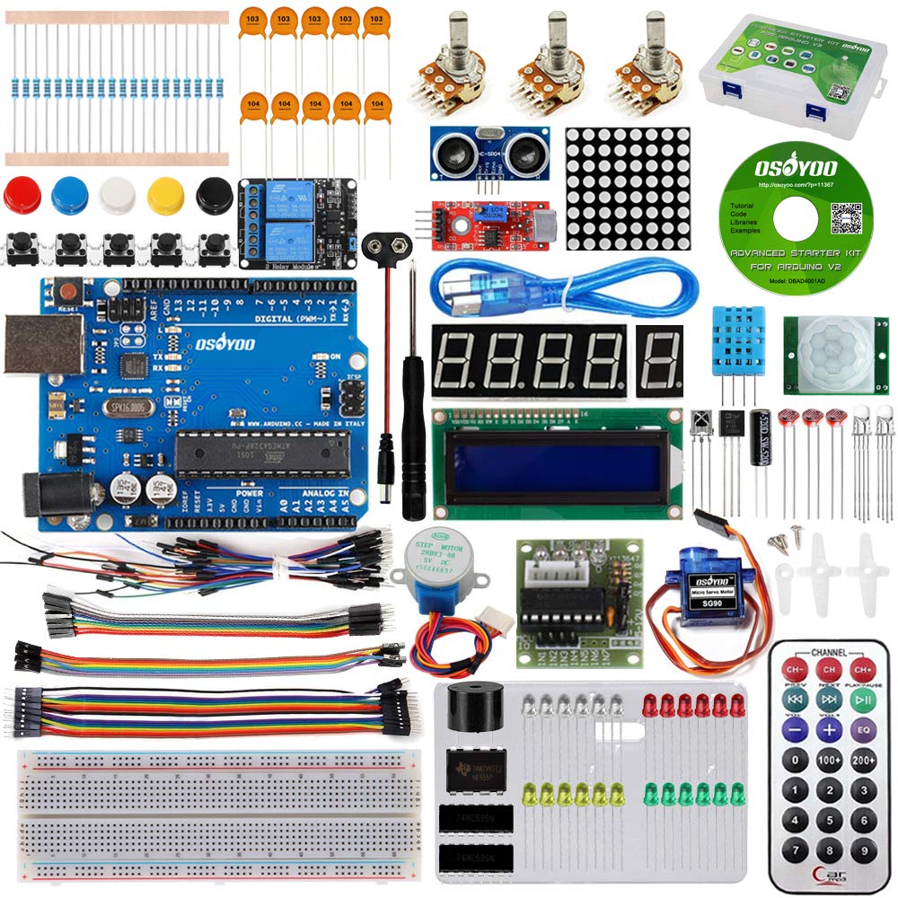 OSOYOO 39 in 1 Starter Kit for Arduino beginners Universial Sensor Modules Advanced Kit