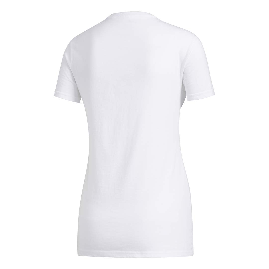 adidas womens Floral Tee White Large