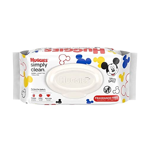 Huggies Baby Wipes Simply Clean Fragrance-Free (Pack of 2)