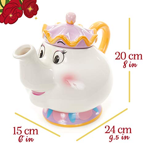 Paladone Mrs. Potts Tea Pot - Beauty and Beast - Officially Licensed Disney Merchandise
