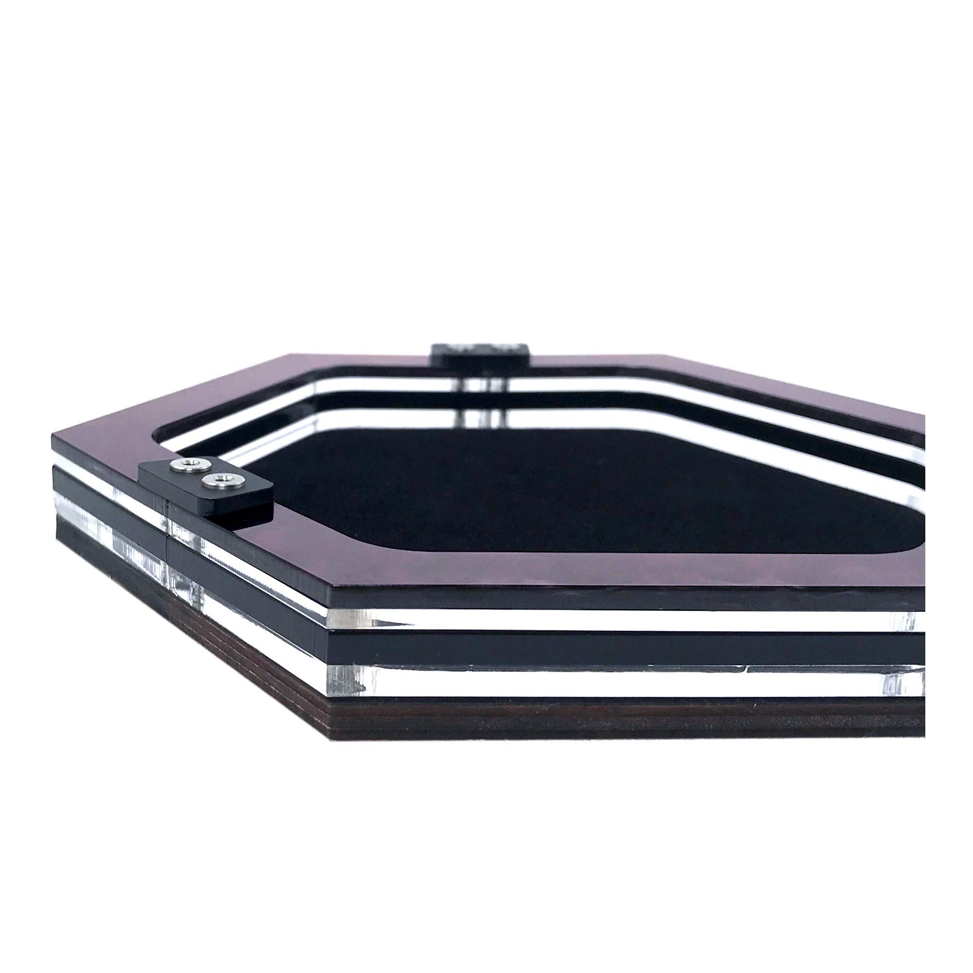 C4Labs Colour Lux Mini Hexagon Dice Tray and Dice Tower (Symphony Violet - Dice Tray only)