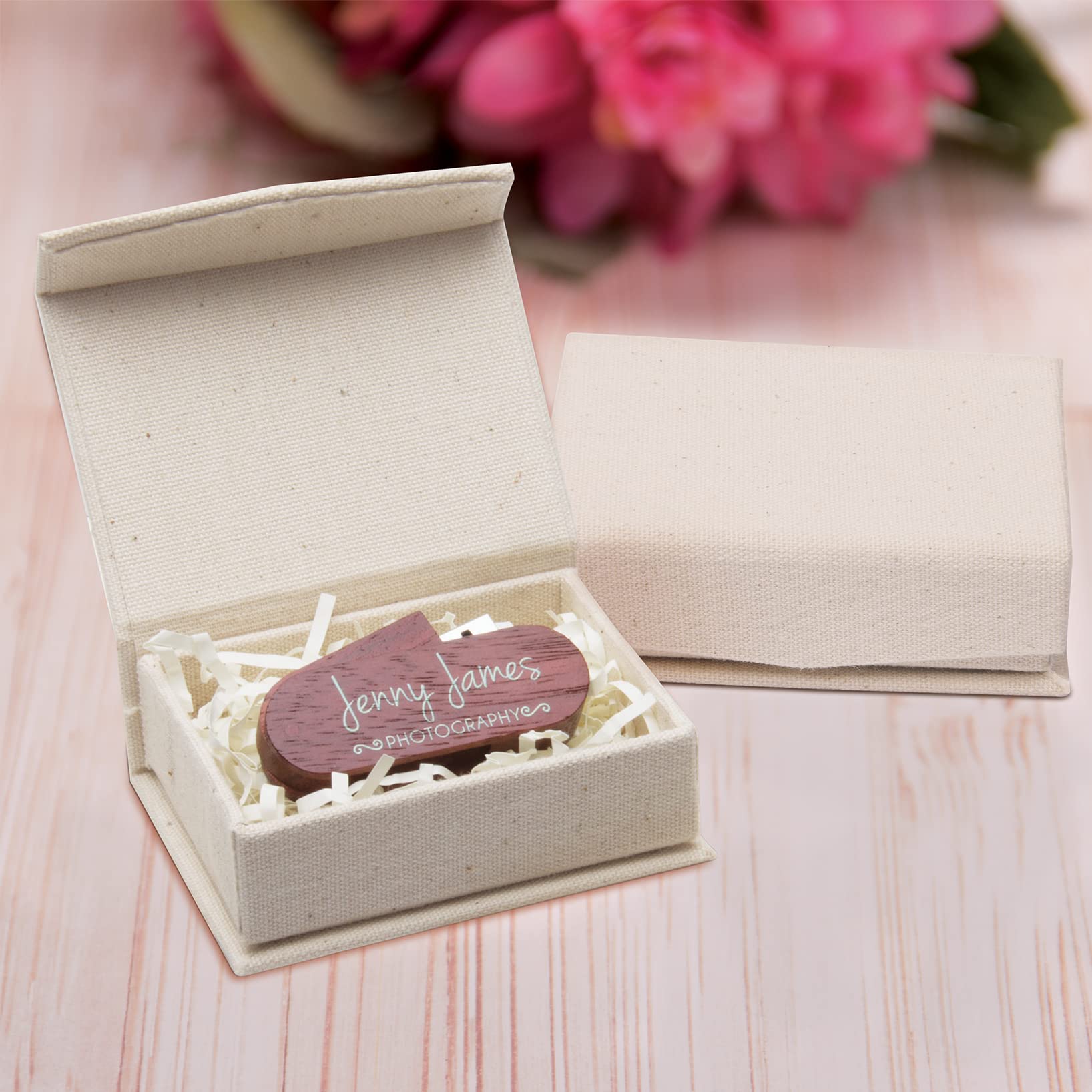 Neil Enterprises Inc. Small Linen Box for Flash Drive