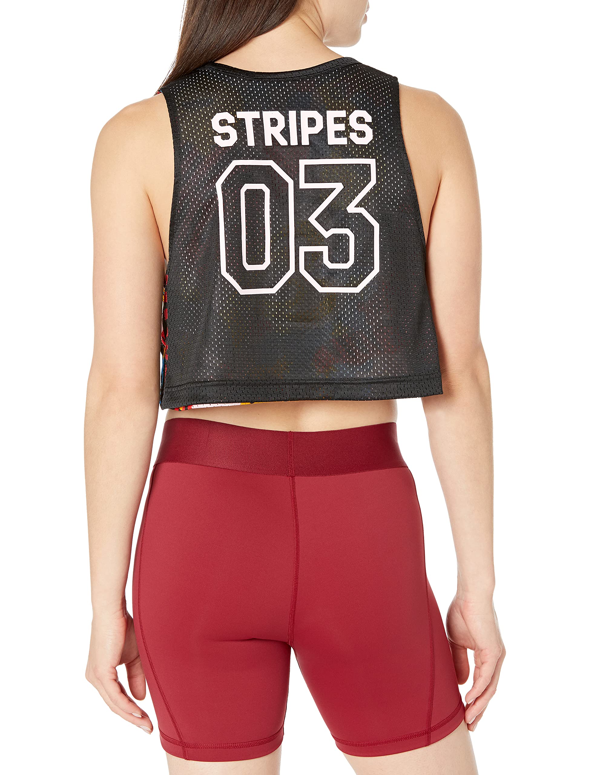 adidas Womens Egle Basketball Tank Black X-Large