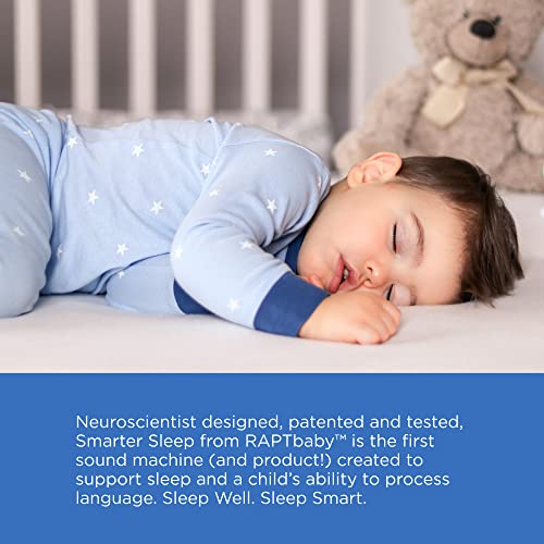 RAPTbaby™ Smarter Sleep Sound Machine: Neuroscientist-Developed to Support Baby’s Language Development & Sleep with Soothing & Brain-Building Soundtracks in 4 Genres: Classical, Lullaby, Nature, Womb