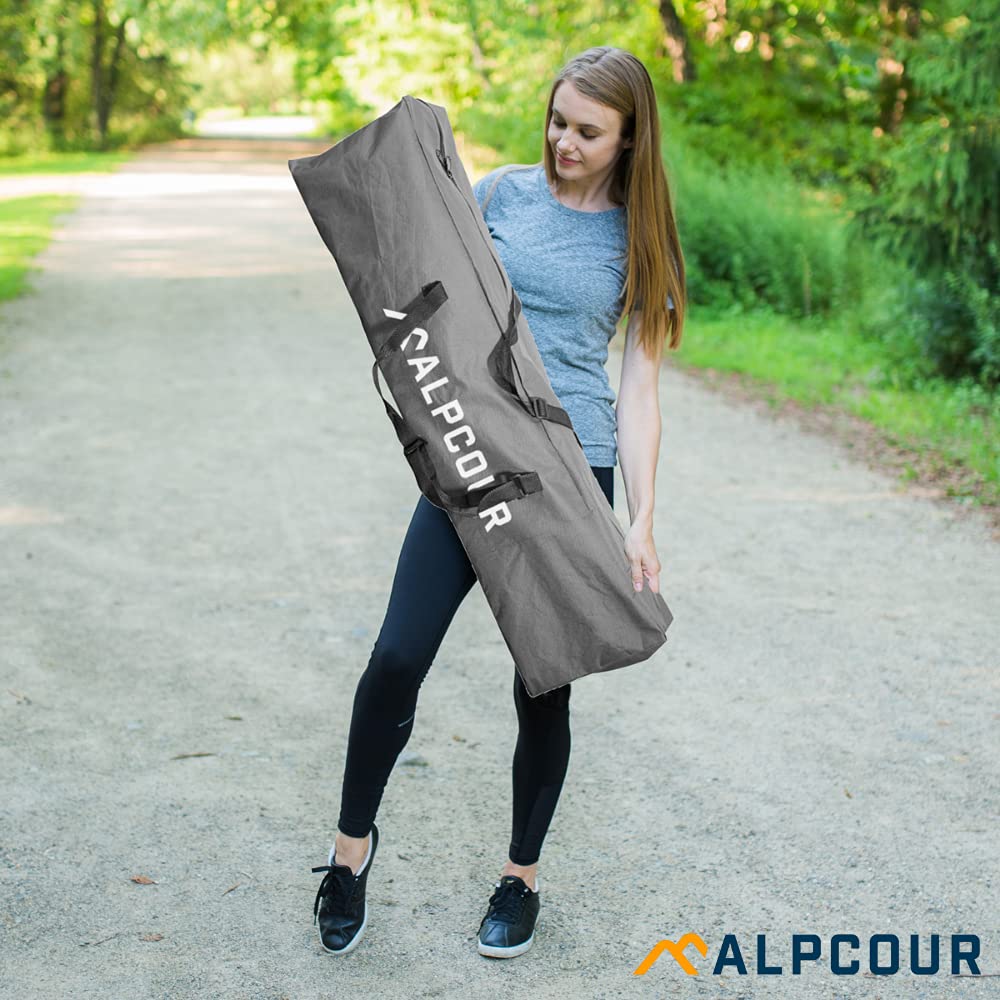 Alpcour Camping Cot Bag for Outdoor Camping, Travel and Beach – 42 Inch Heavy Duty Polyester Fabric Replacement Bag Fits Most Cots & Chairs – Multifunctional and Easy to Carry & Store