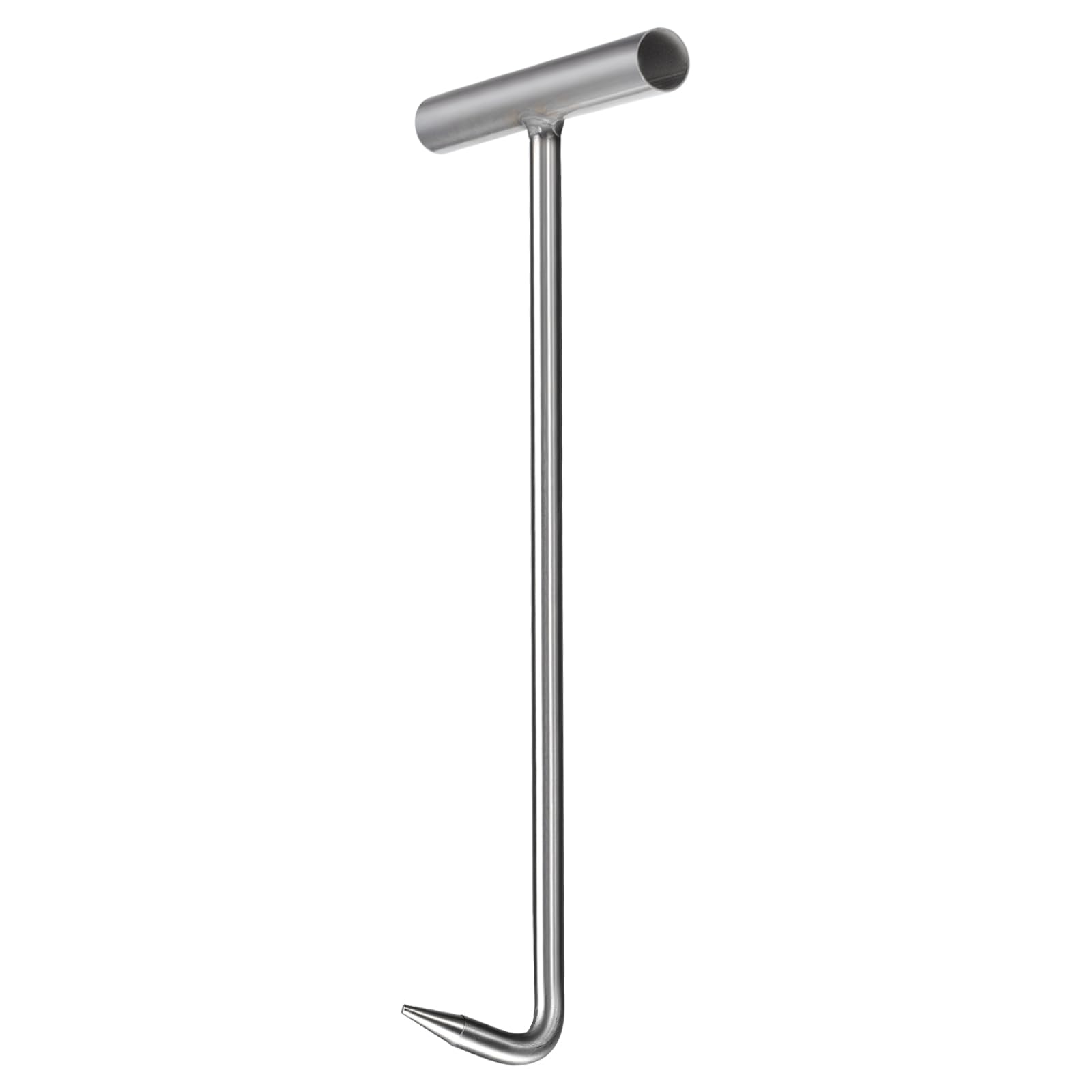 uxcell 15inch T-Handle Meat Boning Hook with Wide Handle, Stainless Steel T Hooks for Kitchen, Butcher Shop, Restaurant, BBQ Tool, Silver