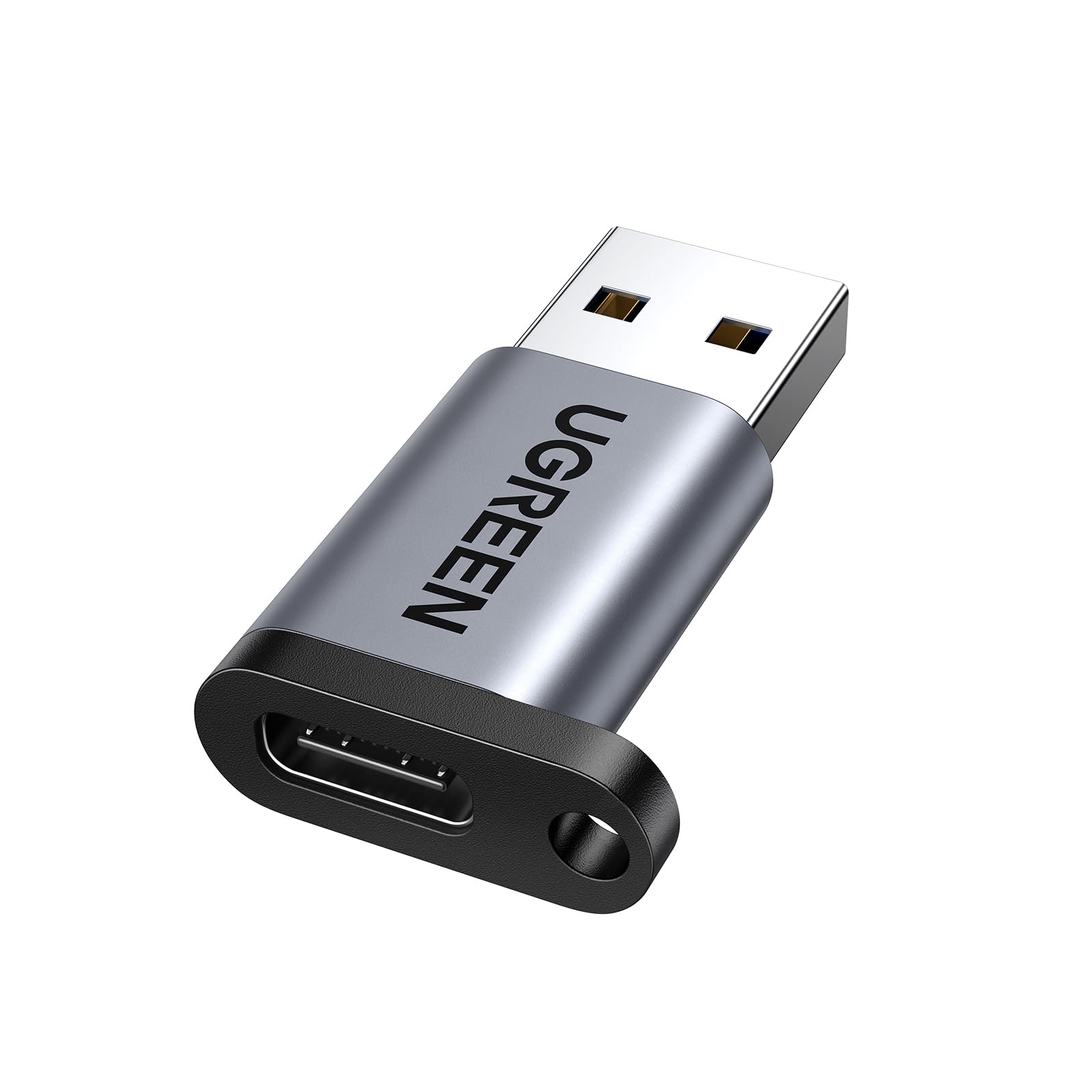 UGREEN 10Gbps USB C Female to USB Male Adapter Type C to USB A Charger Cable Converter Compatible with Apple Watch iPhone 15 14 13 AirPods 3 MacBook Samsung Galaxy Google Pixel etc Gray
