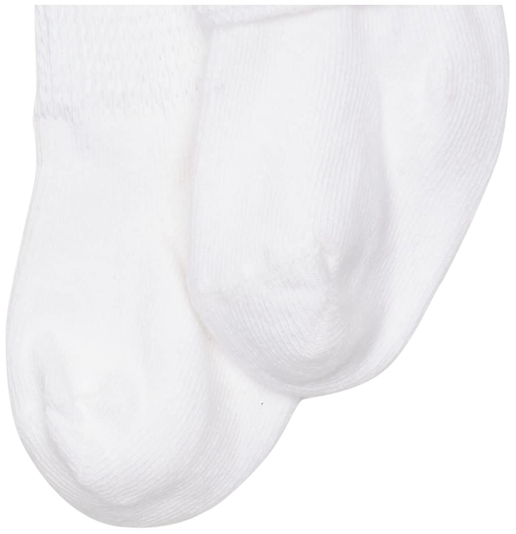Jefferies Socks Baby Newborn Bubble Stitch Rock-a-bye Bootie 6 Pair Pack Socks, White, Newborn