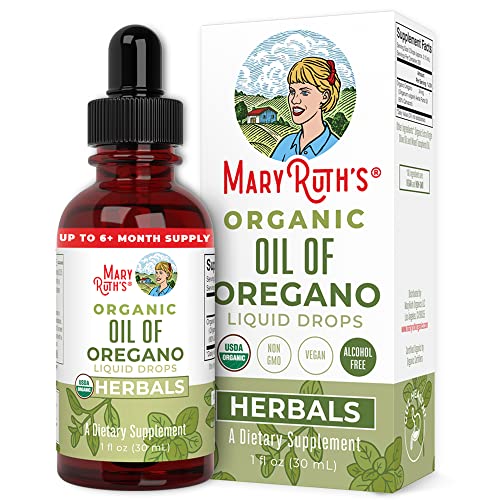 Grapefruit Seed Oil Drops & USDA Organic Oil of Oregano Liquid Drops Bundle by MaryRuth's | Herbal Supplement Liquid Drops | Immune Support | Digestive Health | Overall Health | Vegan