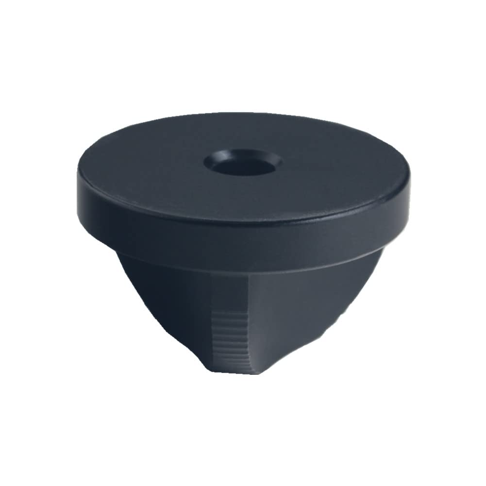 DEWHEL 45 RPM Aluminum Record Adapter Insert Compatible with 7 inch Vinyl Records Dome 45 Adapter Black