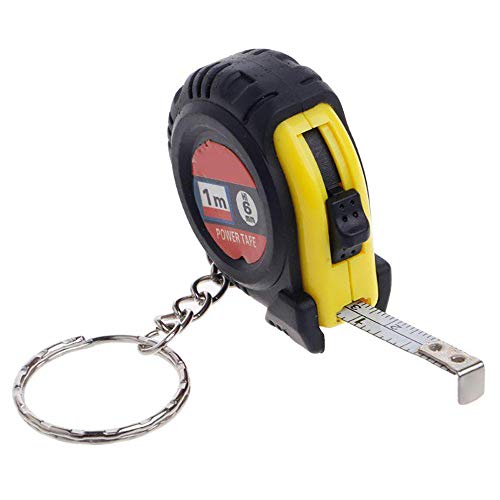 Bestmaple Mini Retractable Tape Measure Ruler Measure Keychain 1PCS