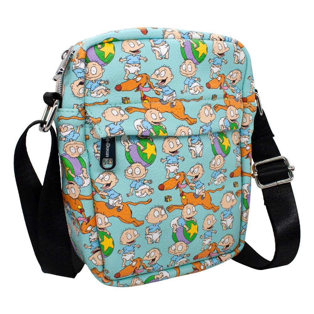 Nickelodeon Bag, Crossbody, Rugrats, Tommy Pickles & Spike Poses, Vegan Leather