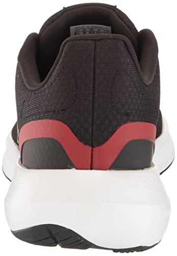 adidas Men's Run Falcon 3.0 Shoes Sneaker, Core Black/Gold Metallic/Better Scarlet, 10.5