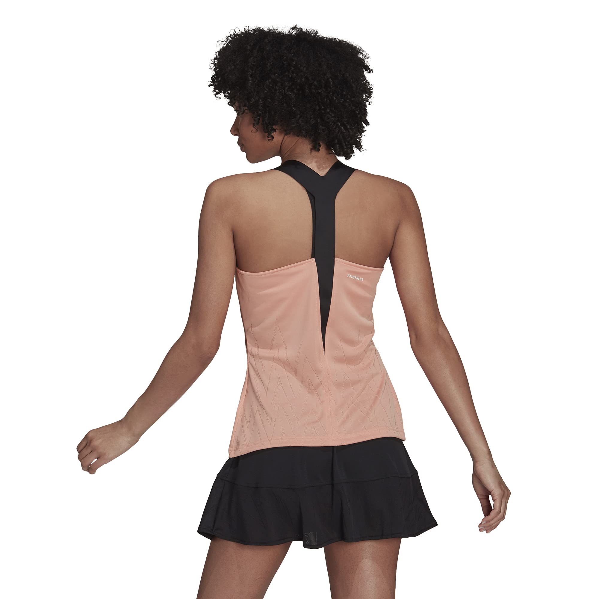 adidas Women's Tennis Tank Primeblue Aeroknit, Ambient Blush, Medium