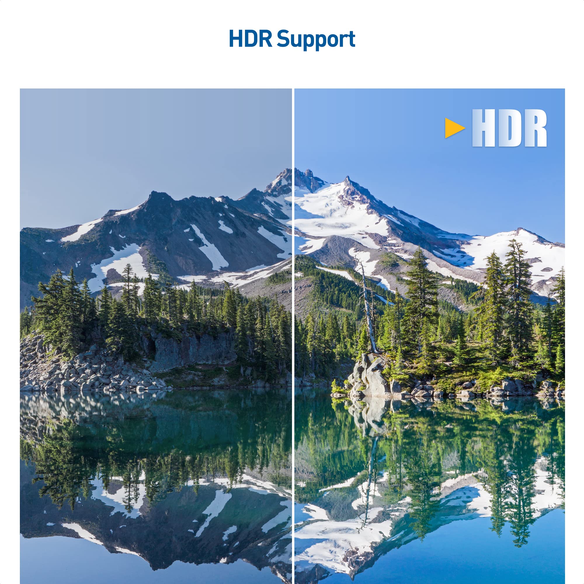 Cable Matters 3-Pack High Speed HDMI Cable 6 ft with 4K @60Hz, 2K @144Hz, FreeSync, G-SYNC and HDR Support for Gaming Monitor, PC, Apple TV, and More