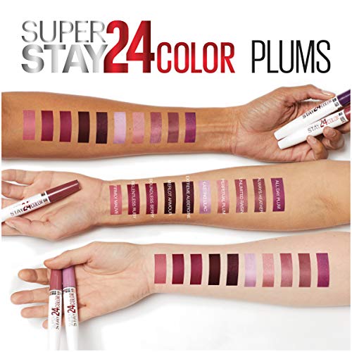 Maybelline SuperStay 24, 2-Step Liquid Lipstick, Extreme Aubergine