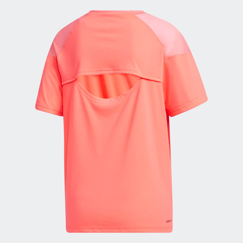 adidas womens Unleash Confidence Tee Signal Pink/Black X-Small