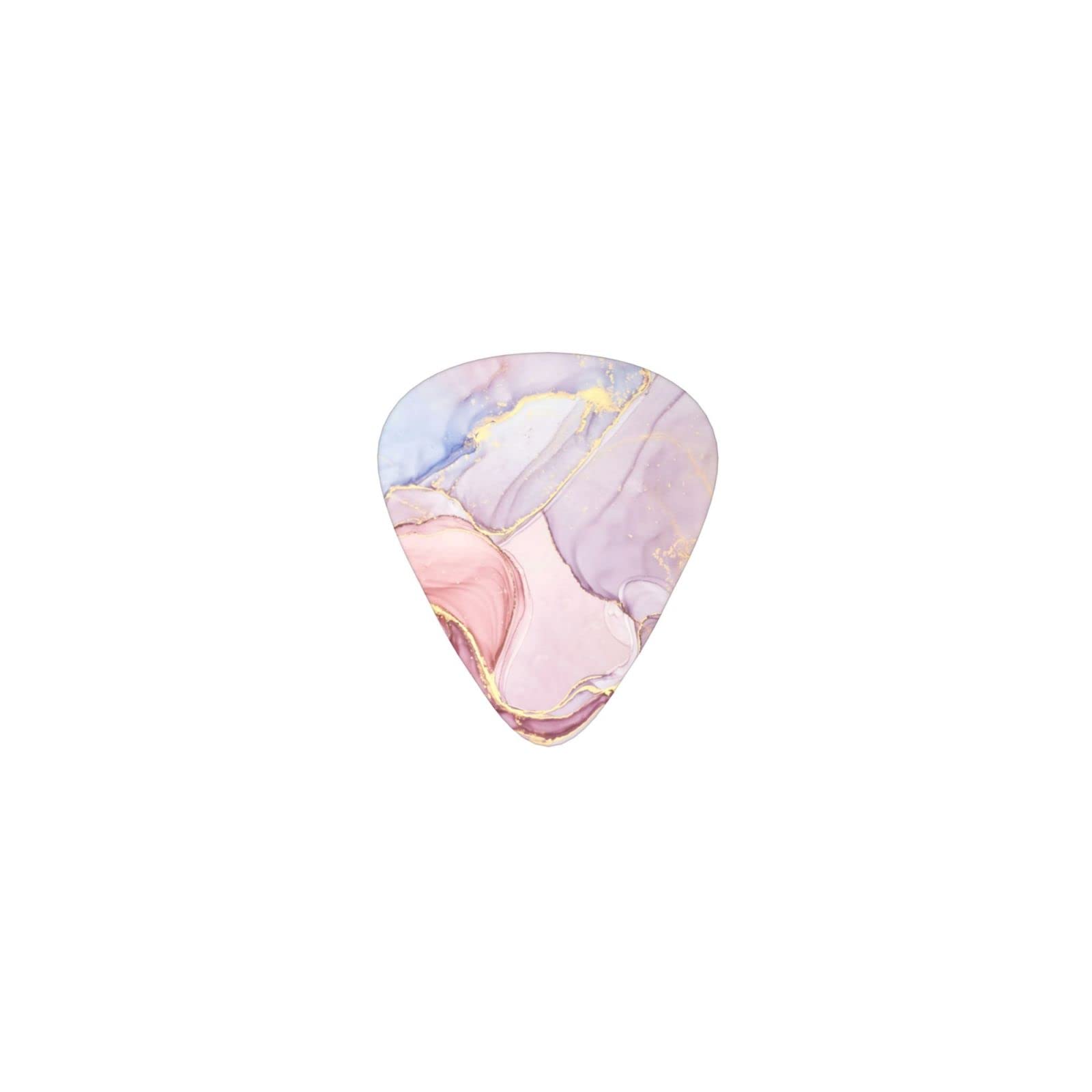 UNKVROL Marble Guitar Picks for Acoustic Guitar Girls Pink 12 Pack Includes Thin Medium Heavy Gauges, Guitar Pick7, AY444