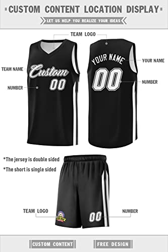 Custom Basketball Jersey Shorts with Team Name Number Logo, Personalized Uniform for Men/Women/Youth
