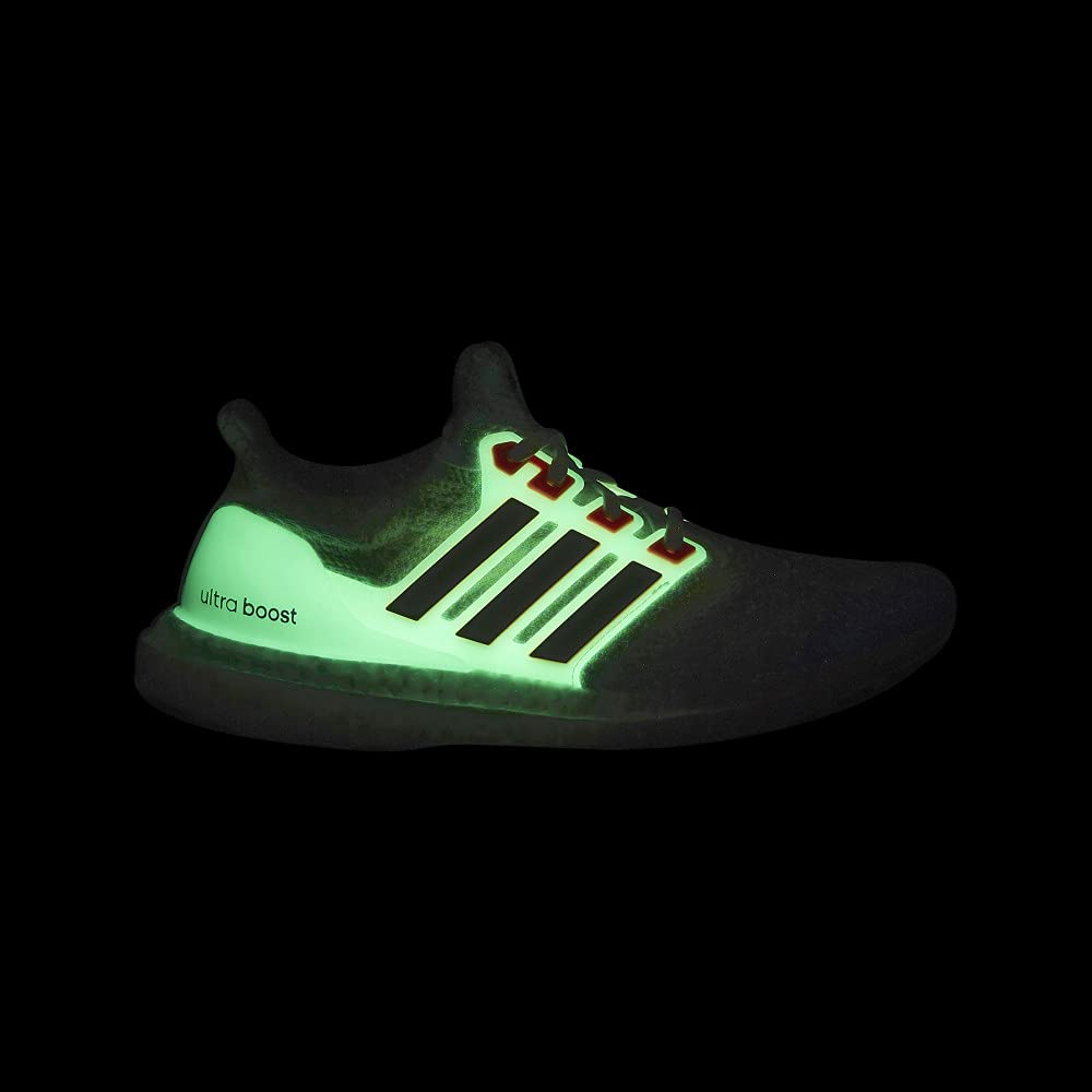 adidas Women's Ultraboost DNA, White, Black, Signal Green, 9