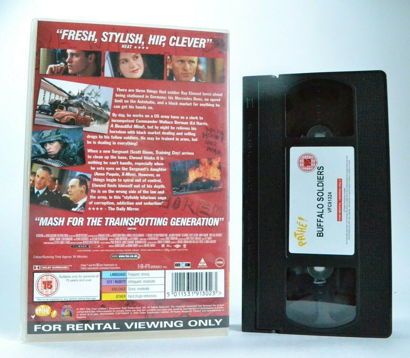 Buffalo Soldiers: Based On R.O'Connor Novel - Satire Film - J.Phoenix - Pal VHS