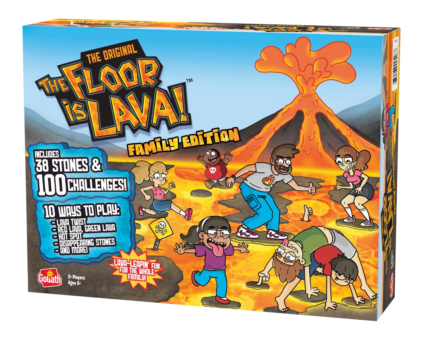 The Original The Floor is Lava! Family Edition - Interactive Game for Kids and Adults - Promotes Physical Activity - Indoor and Outdoor Safe