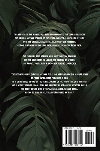 Die Verwandlung / The Metamorphosis: Bilingual Edition German - English | Side By Side Translation | Parallel Text Novel For Advanced Language Learning | Learn German With Stories