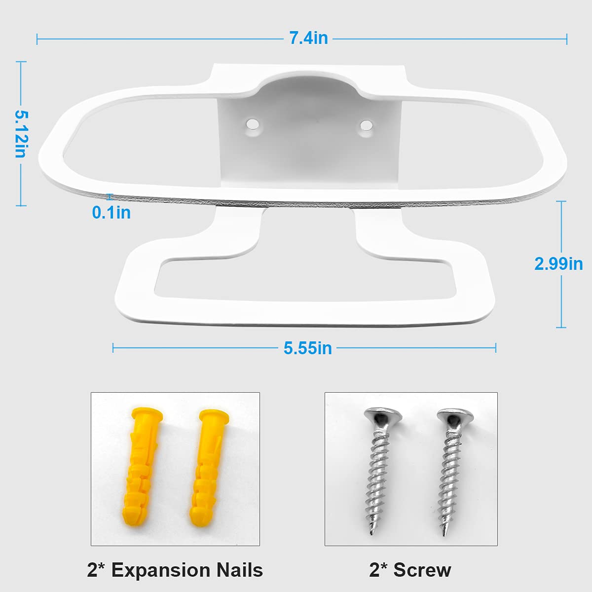 ASUS ZenWiFi AX6600 Wall Mount Holder,Made Sturdy Metal Wall Mount Stand,Compatible with ASUS ZenWiFi AX Whole-Home Tri-Band Mesh WiFi 6 System (1-PCS)