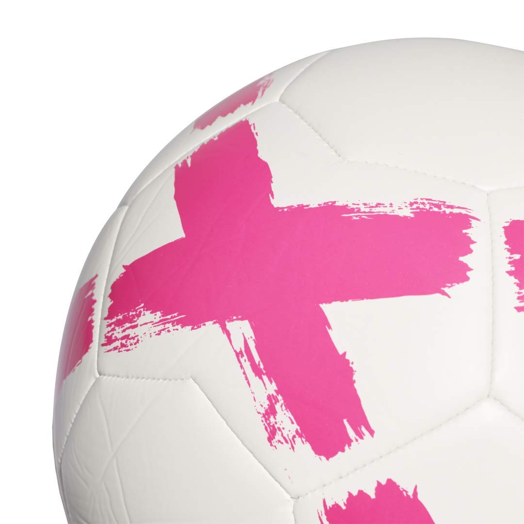 adidas Men's Starlancer Club Ball, White/Shock Pink, 3